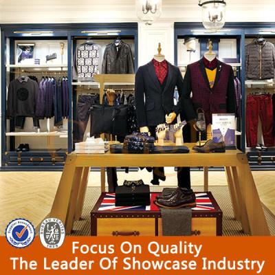 China high end wooden clothes shop design counter table for sale
