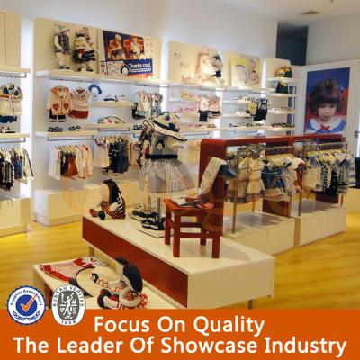 China high quality wooden retail kids decoration clothes stores for sale
