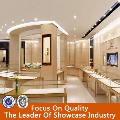 China custom made led light glass retail store jewelry showcase and counter for sale