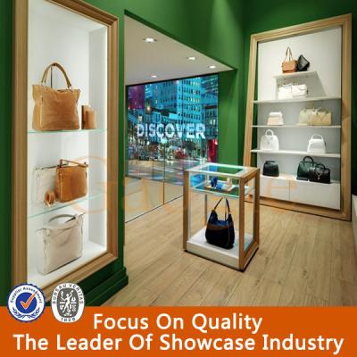 China lady hand bag shop display shelves and display stand for sale