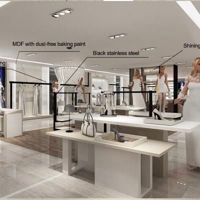 China Interior design retail clothes shop counters for sale for sale