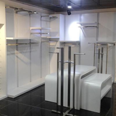 China Real metal with wood clothes shelving stand for sale