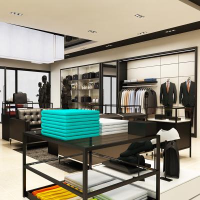 China Customized Clothes Shop Counter Table Design With Clothes Shop Design for sale