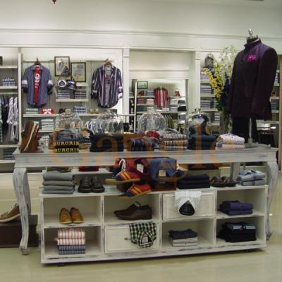 China High-end extravagant used clothes shop counter wood for shops for sale