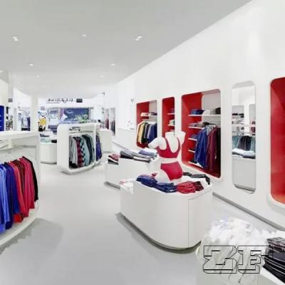 China Delicate display furniture retail sports shop design for sale