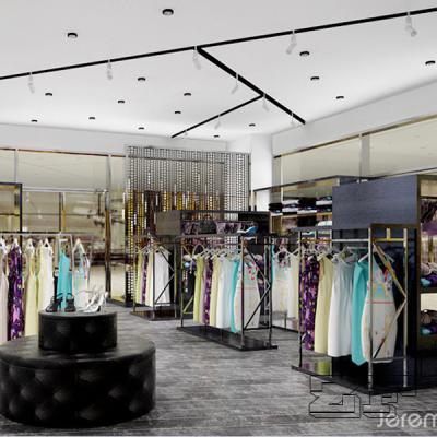 China Fashional Display Stand Ladies Clothes Shop Design for sale