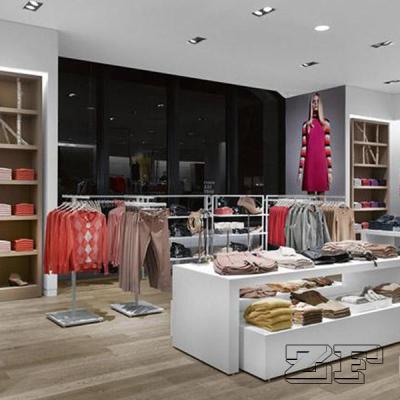 China Wooden high clothing display racks for store for sale