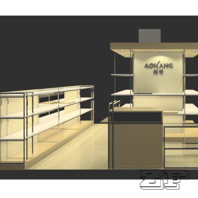 China Shoe store furniture and shoe kiosk display stand for sale