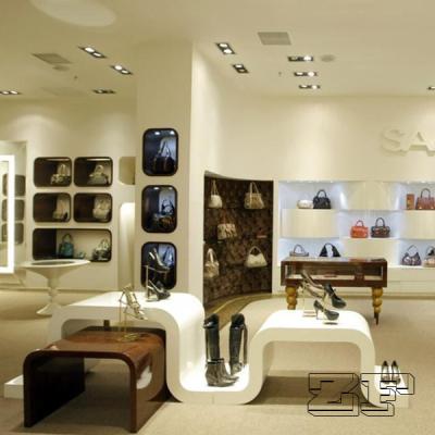 China Bag display cabinet with free handbags store interior design decoration for sale