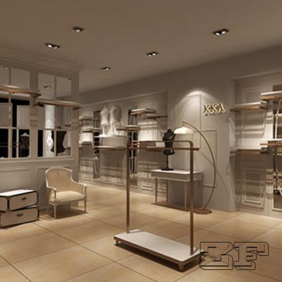 China Luxury Brand metal decorative garment rack display for sale