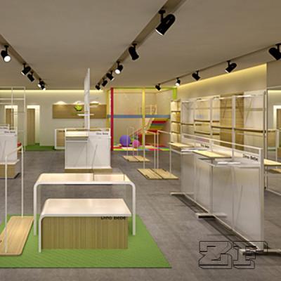 China clothes shop decoration/clothes shop panel for kid clothing display for sale