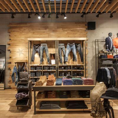 China metal painting clothing store racks/modern clothing racks for sale
