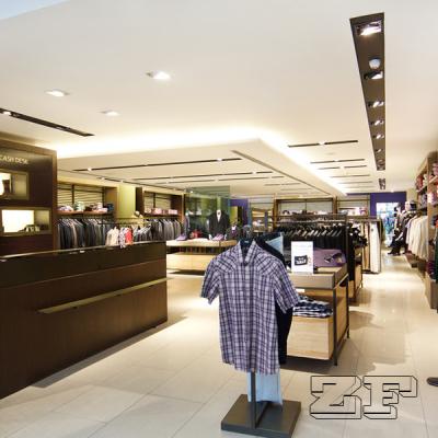 China Morden men clothing store fixture/clothing cabinets for sale