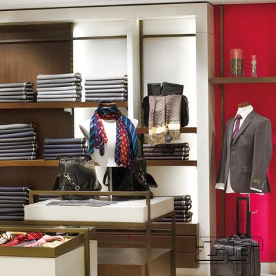 China Morden men clothing shelves/clothing showroom design for sale