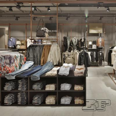 China clothes shop counter table design/clothing stores in china for sale