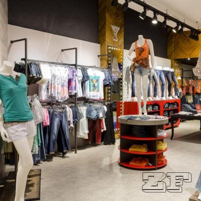 China garment shop equipments/garment rack clothing shop for sale