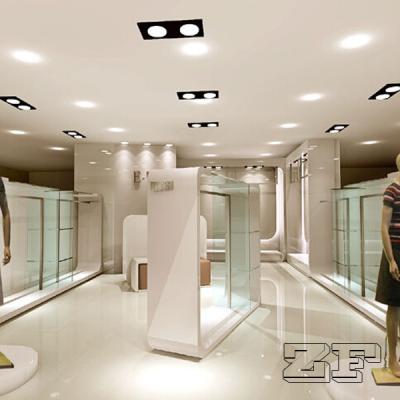 China Lady clothing shops display stands/Wood clothing display rack for sale