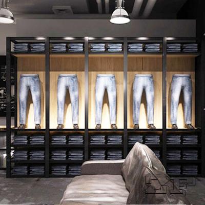 China Jean garment display rack/garment shop counter for sale
