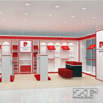 China wooden mall Clothing display unit/clothing display holder for sale