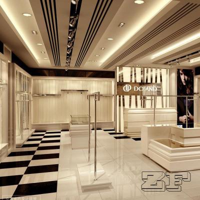 China Fully assembled lady clothing shop display/shop clothing rack for sale