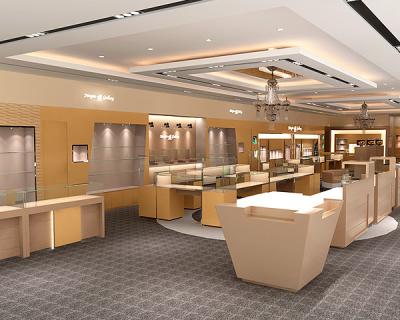 China Fantastical Luxury Jewelry Shop Interior Design for sale