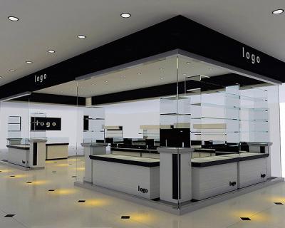 China Retail Mall Store Kiosk Merchandiser Display Case Jewelry for sale