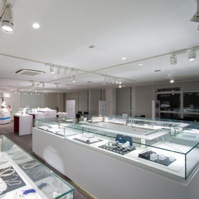 China Rotating Jewelry Display Case/display cabinet jewellery shop for sale