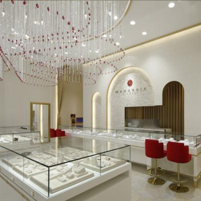 China jewelry retail store fixture/jewelry store elegant for sale