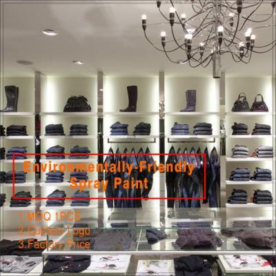 China Trendy baking paint display shelf for clothing shop for sale