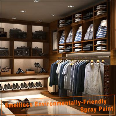 China Modern wood retail menswear shop interior design for sale