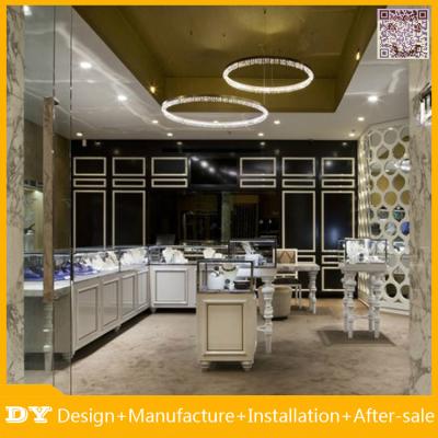 China Customized wood glass jewellery shop furniture design and jewellery showroom furniture design counter for jewellery disp for sale