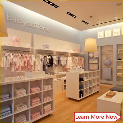 China New China hot sale fashion baby clothing stores,shop display fitting clothing stores for sale