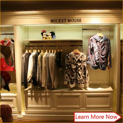 China clothing garment shop interior design and shop furniture garment display for clothing store furniture display for sale