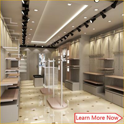 China Custom modern wooden garment display board for garments clothes shop decoration for sale
