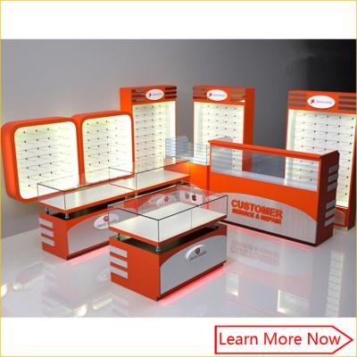 China Retail cutsomzied cell phone shop counter table design to display mobile phone for sale