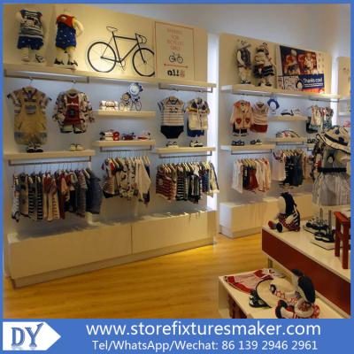 China Lovely Kids Clothes Shops - Manufactory Baby Kids Shop display furnitures with led  lights for sale