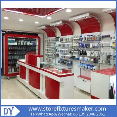China New mobile phone shop design/mobile phone shop interior design for sale