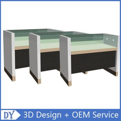 China Simple Wooden Timber Glass Display Counters With Factory Competitive Price for sale