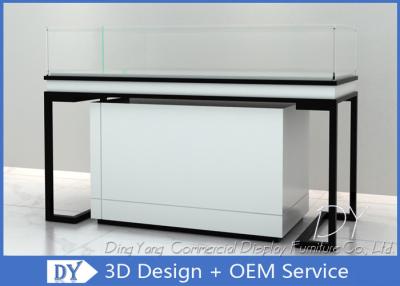 China Black S/S Metal Frame Jewelry Store Counter / Jewelry Counters for sale