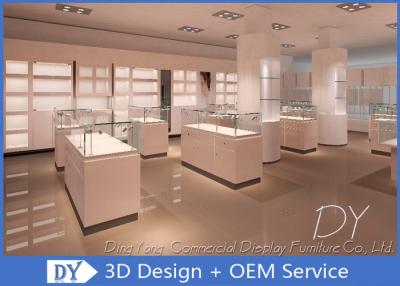 China Cutom The Diamond Showcase Jewelry Store Display Cases For Retail Shop for sale