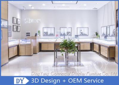 China Cutomized Wooden Veneer The Diamond Showcase With Locking Cabinets for sale