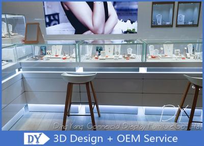 China Wooden White Painting Gold Shop Counter / Counter For Jewellery Shop for sale