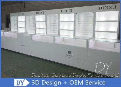 China Factory  OEM Glossy White Jewelry Showcase,Fully With Led lights Locks. Enclosed Large Stor for sale