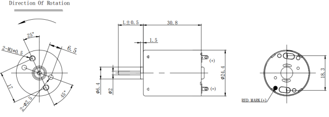 12 Volt DC Motor Electric Motor DC Motor 370 Mini Motor Dimension