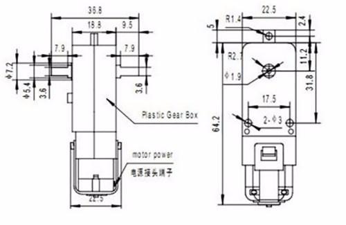 130 DC Motor with Line for Smart Car Chassis Motor Robot Car Wheels