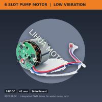 Quality 4123 BLDC 41mm 24V Water Pump Brushless DC Motor 6 Slot Low Vibration with Drive for sale