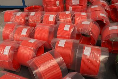 Cina Cinghia del giro del poliuretano di industria tessile di colore rosso, cinghie di azionamento dell'uretano dell'unità di elaborazione in vendita