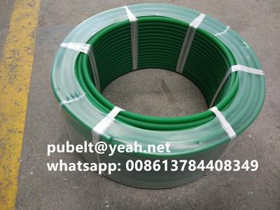 Cina cinghia del giro del poliuretano di colore verde 85A con resistenza allo strappo ad alta resistenza in vendita