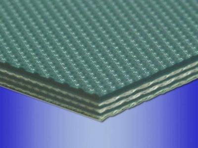 China 9MM werd de Oppoetsende Transportband van Machine Groene pvc gebruikt voor Marmeren de transportbandfabrikanten China van de industriepvc Te koop