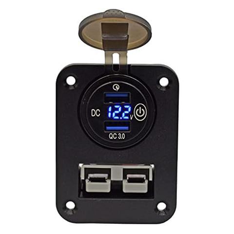Quality Flush Mount USB Charger For Anderson Plug Socket Double USB QC3.0 Charger Panel for sale